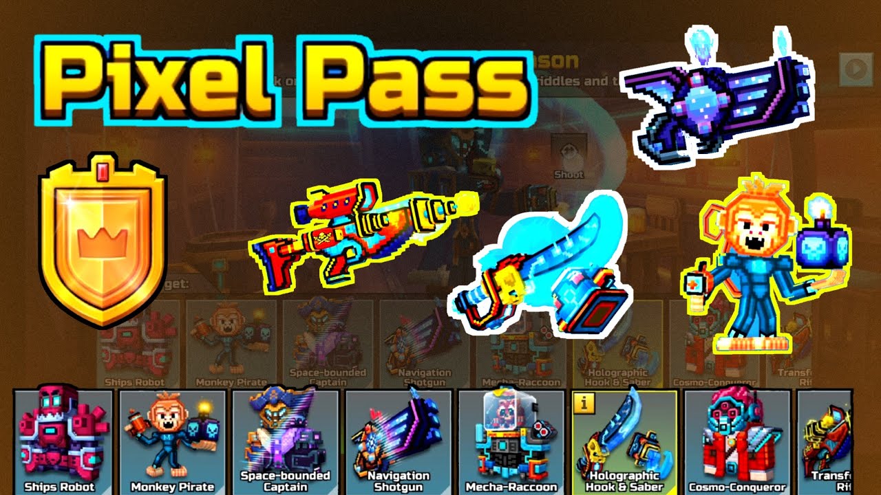 OP Shotgun and Melee || 𝗣𝗶𝘅𝗲𝗹 𝗣𝗮𝘀𝘀 Weapons - Pixel Gun 3D - YouTube