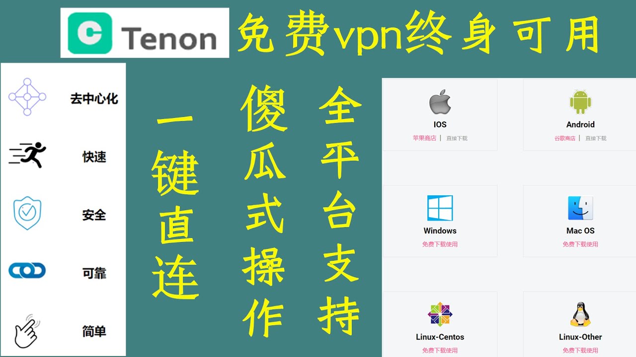tenonvpn：免费VPN翻墙科学上网全平台可用vpn，去中心化的VPN,安全匿名.(一款支持电脑安卓苹果的VPN，去中心化，长期免费使用） - YouTube