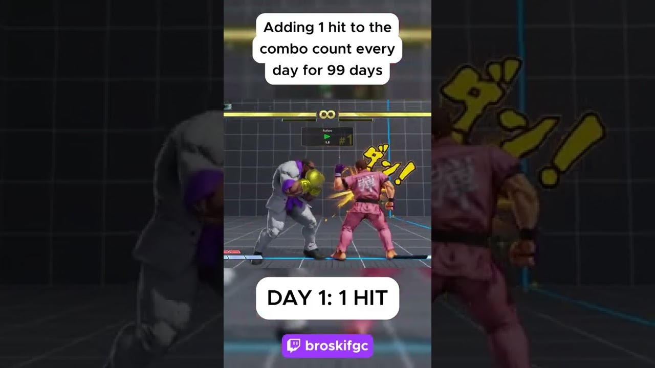 One Hit Combo - Road to 99 hits (Day 1) #shorts - YouTube