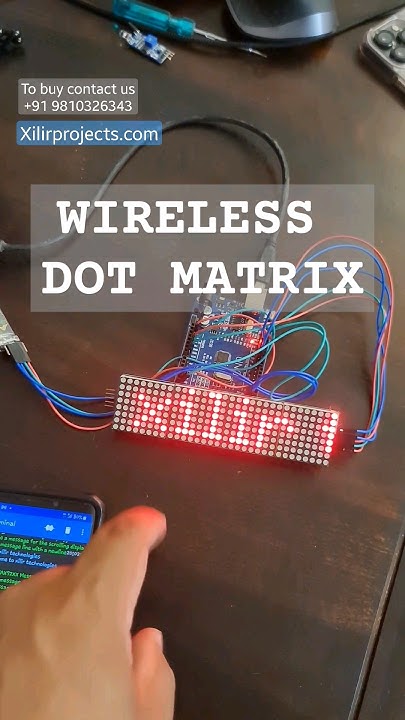 Wireless Message using Led Dot Matrix using Arduino #project #ideas #engineeringprojects - YouTube