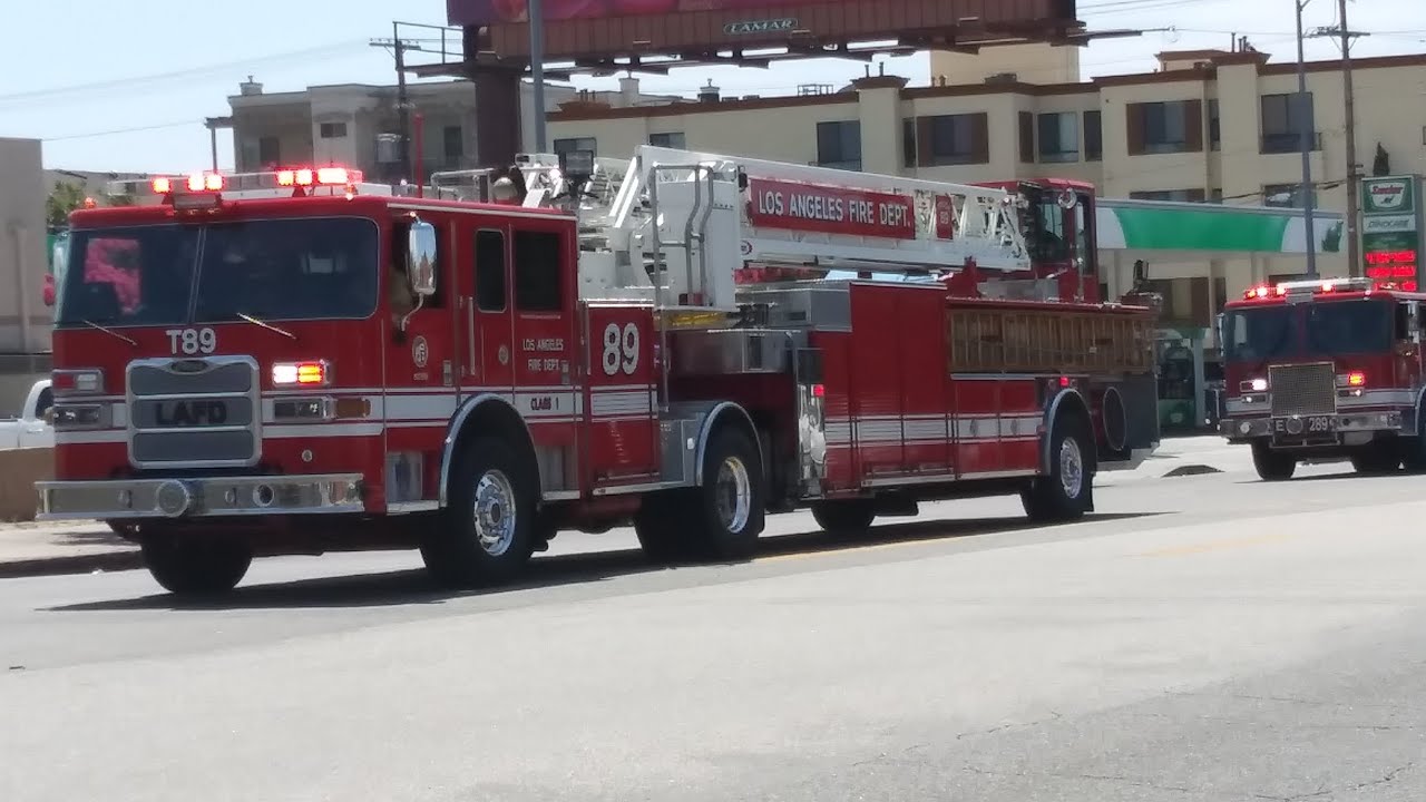 *New Engine 289* LAFD Light Force 89 Responding - YouTube