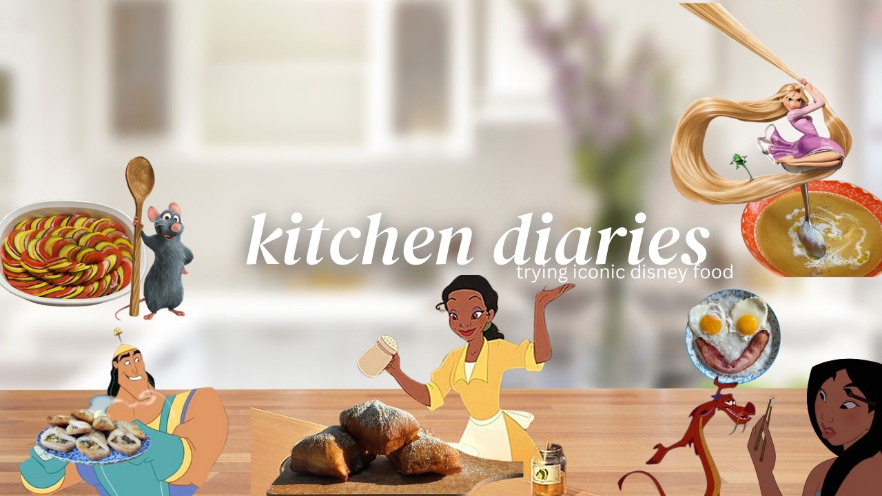 I made famous disney dishes ⭐👩🏻‍🍳 | kitchen diaries - YouTube