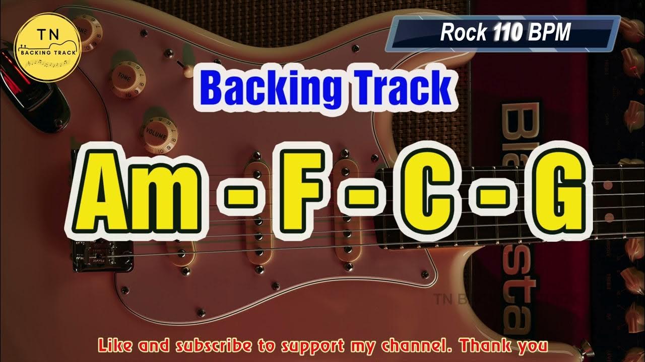 Backing Track Am | Am F C G | 110 BPM | Guitar Backing Track - YouTube