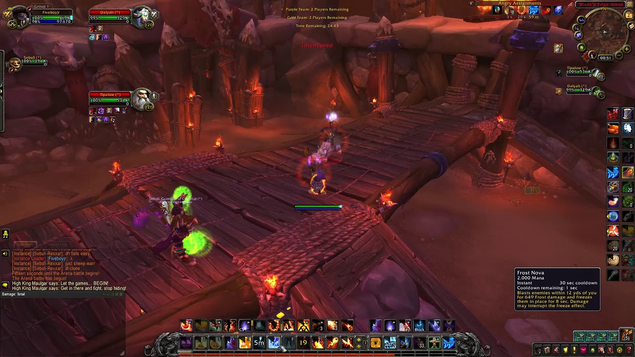 World of Warcraft Fire Mage PVP (Click to Win_ - YouTube