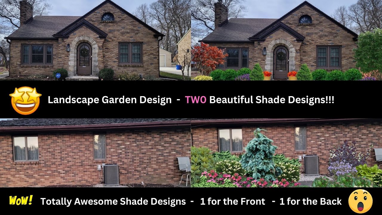 Landscape Garden Ideas-Shade Garden Designs - YouTube