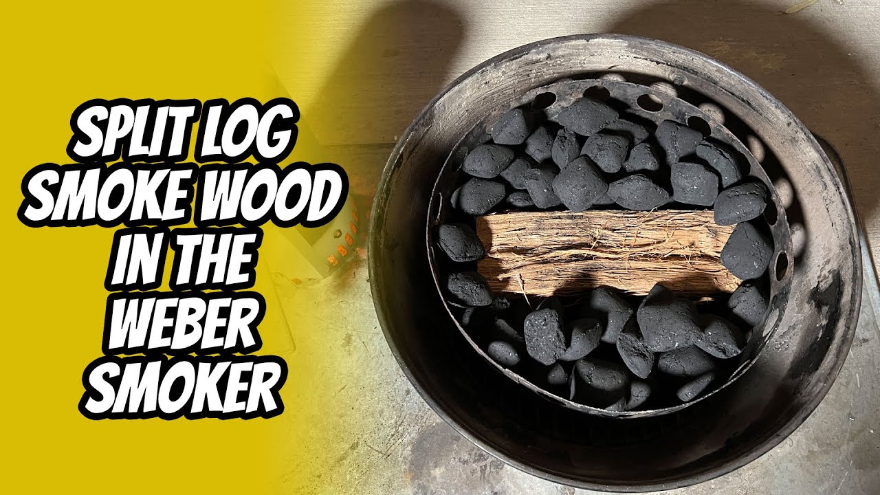 Split Log Smoke Wood In The Weber Smoker - Chris Allingham - The ...