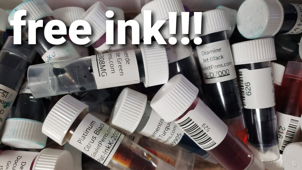 How to Get Free Fountain Pen Ink Samples! - YouTube