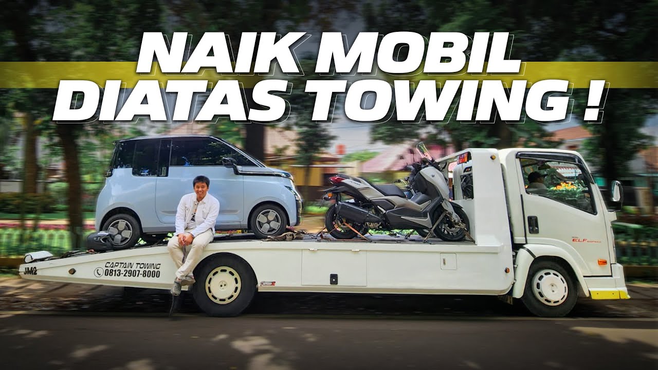 KITA COBA NAIK MOBIL YANG LAGI DIANGKAT TOWING SEJAUH 500KM!! - YouTube