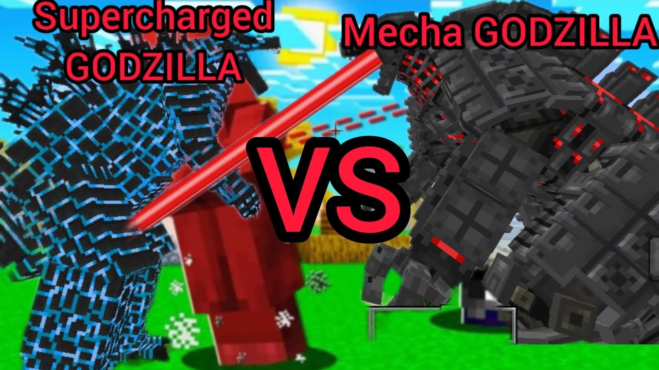 SUPERCHARGED GODZILLA VS MECHA GODZILLA - YouTube