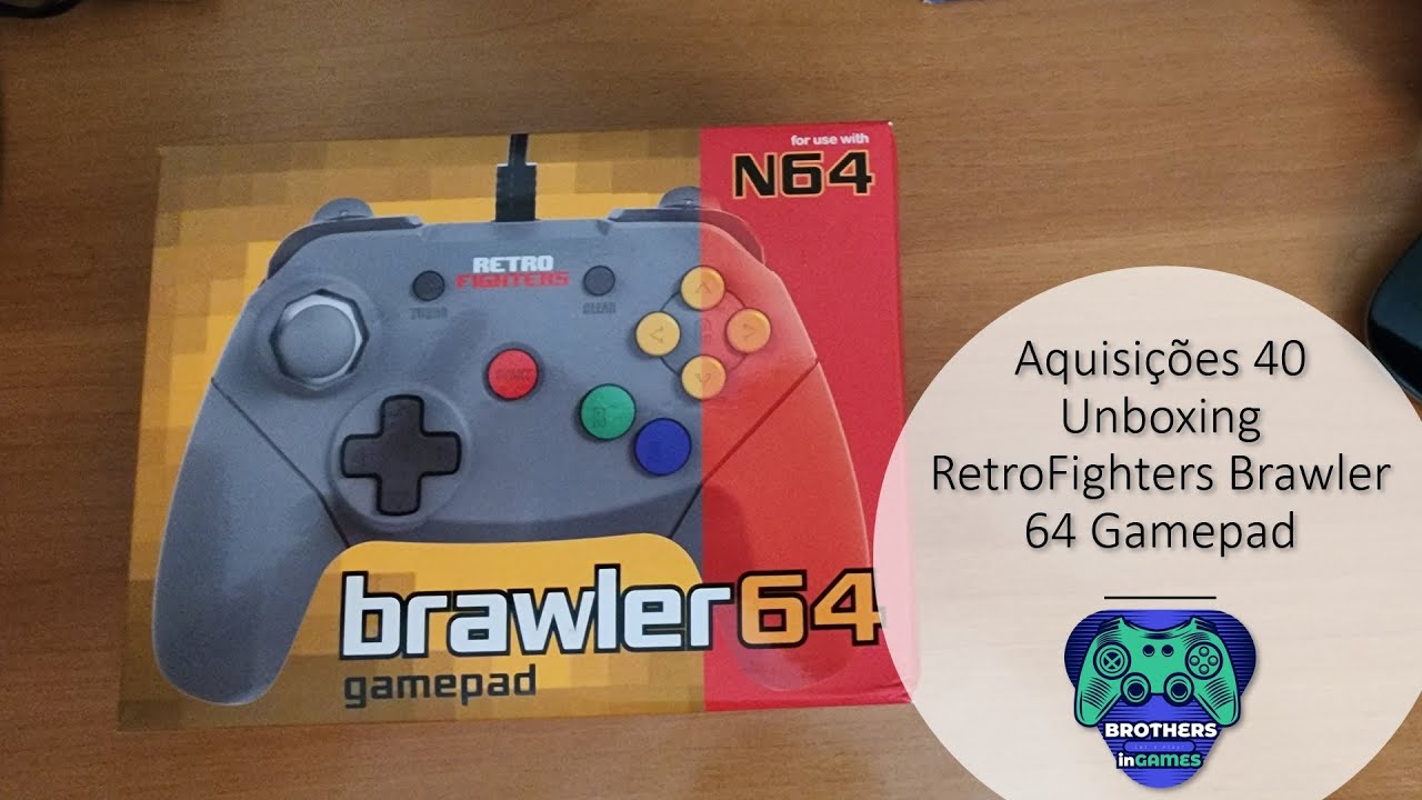 #Aquisições40 - Unboxing e Review do Controle Retrofighter Brawler 64 ...