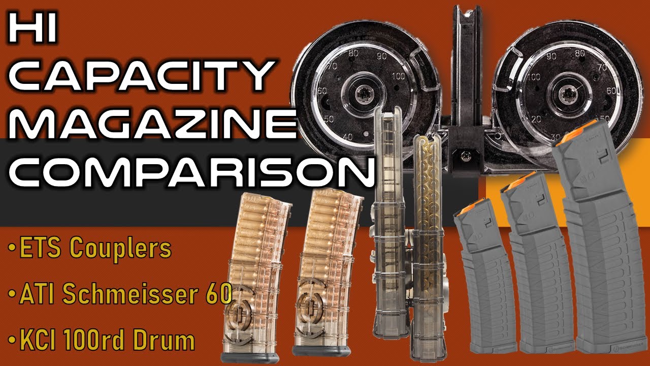 ETS Coupler vs. Schmeisser 60 vs. KCI 100rd Drum - YouTube