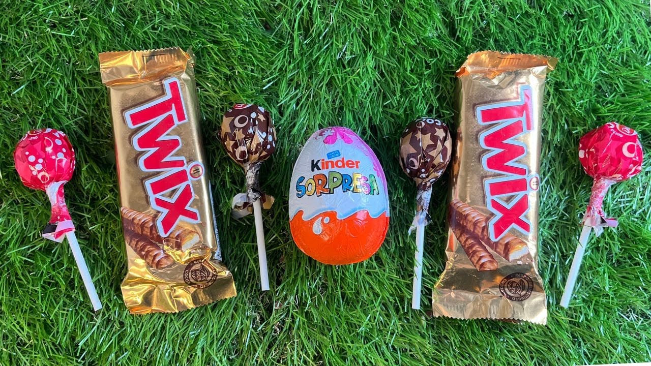 Oddly Satisfying l Unpacking Lollipops, Kinder Surprise, Big BABOL ...