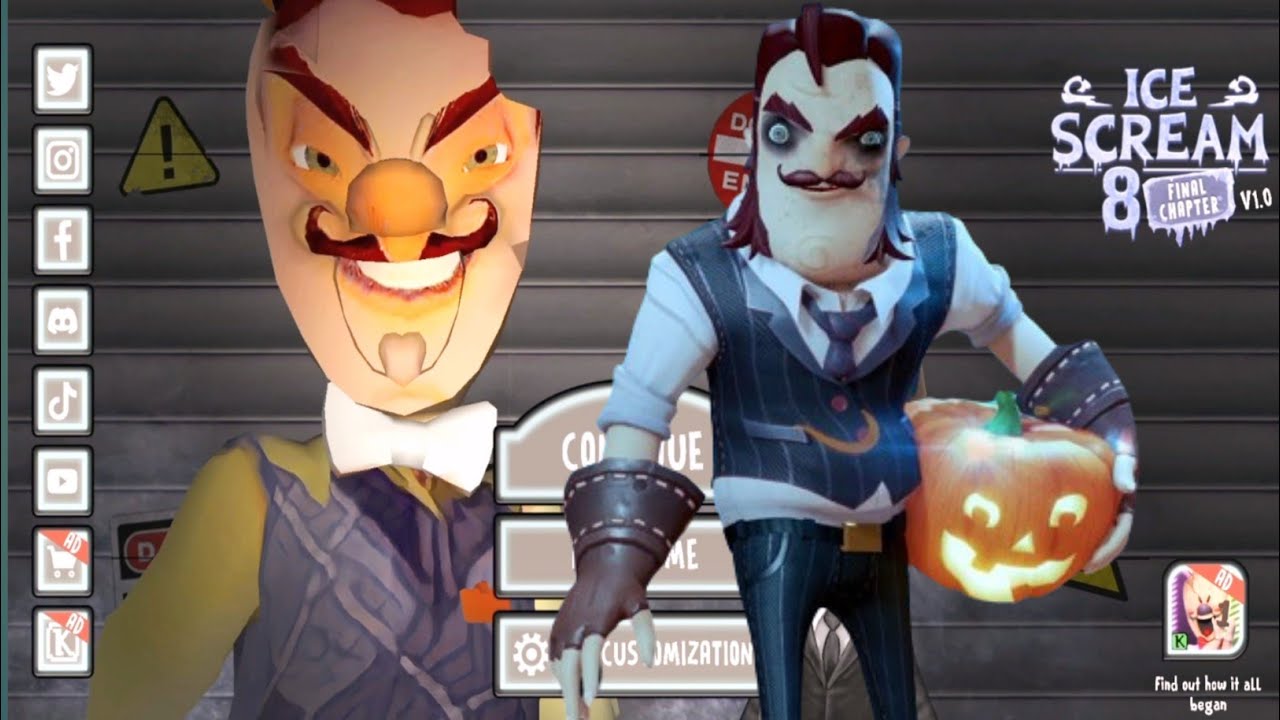Rob Vr Boris Neighbour Mod Ice Scream 8 Full Gameplay - YouTube