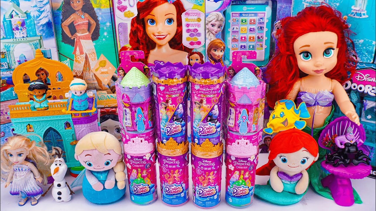 Disney Frozen Toys Collection Unboxing | Disney Princess Spin & Reveal ...
