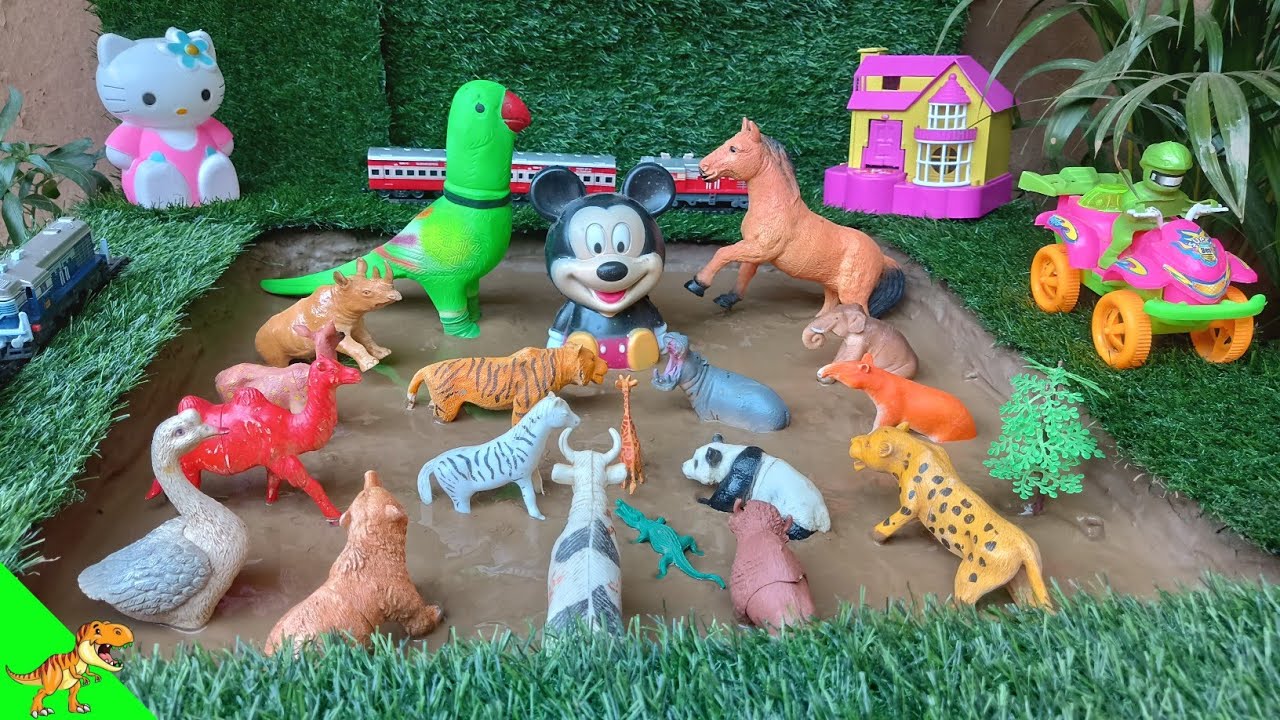 "Wild Adventures with Two Big Animals Horses, a Parrot, Mickey Mouse ...