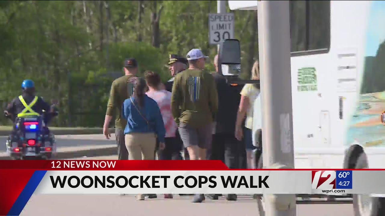 Woonsocket police set off on annual walk to D.C. - YouTube