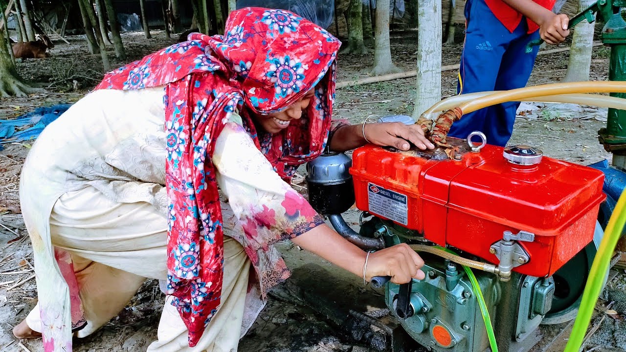 Two Strong Boys Started 23 Years Old Kirloskar Machine.Amazing ...