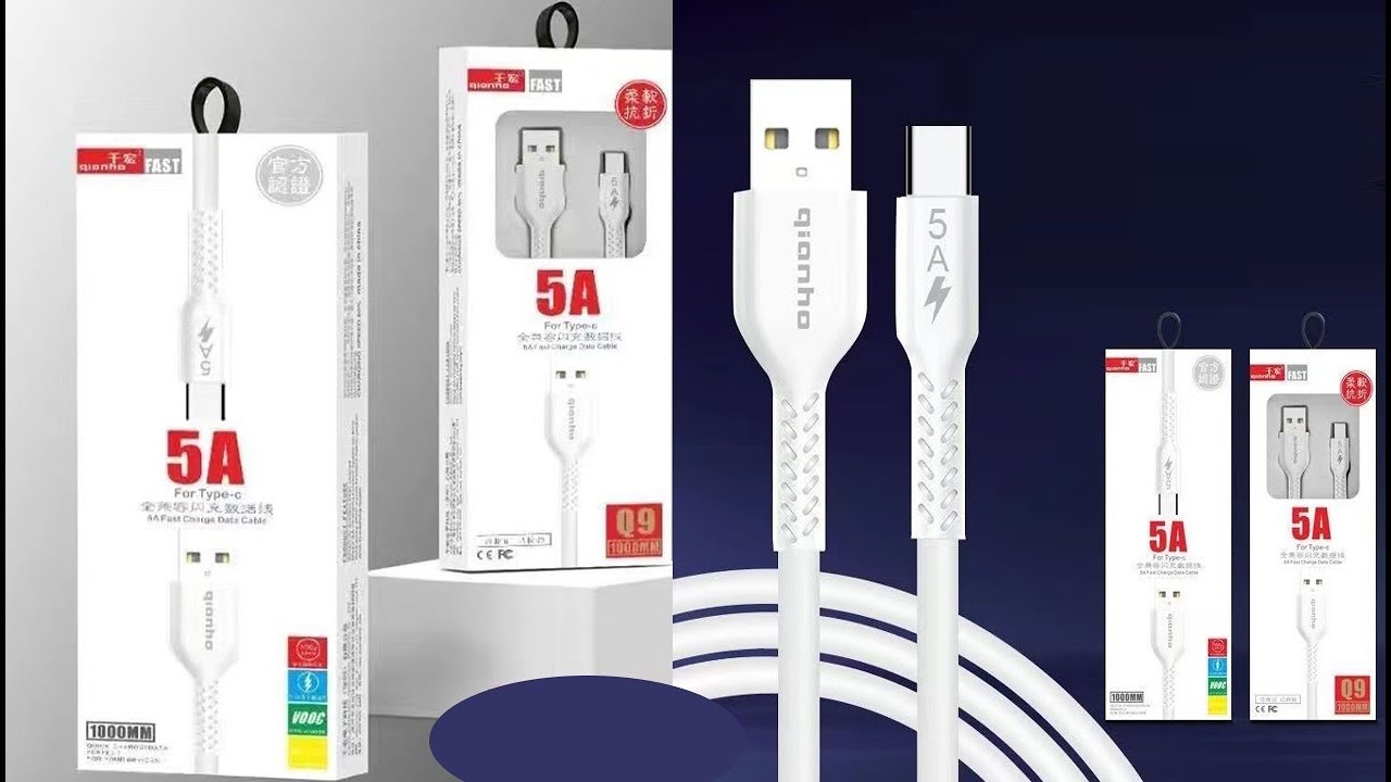 Android Fast Charging 5A Type-C cable - YouTube