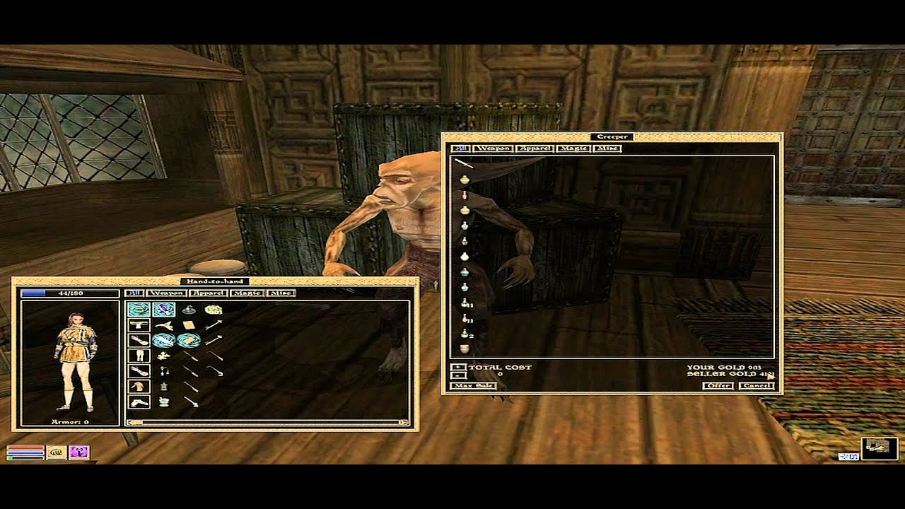 Elder Scrolls : Morrowind Fun - Episode 14 - Infinite Gold Money ...