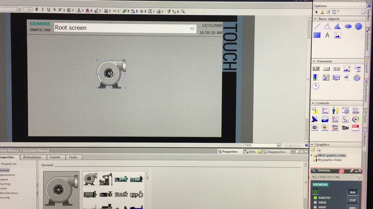 TIA Portal Symbols rotate - YouTube