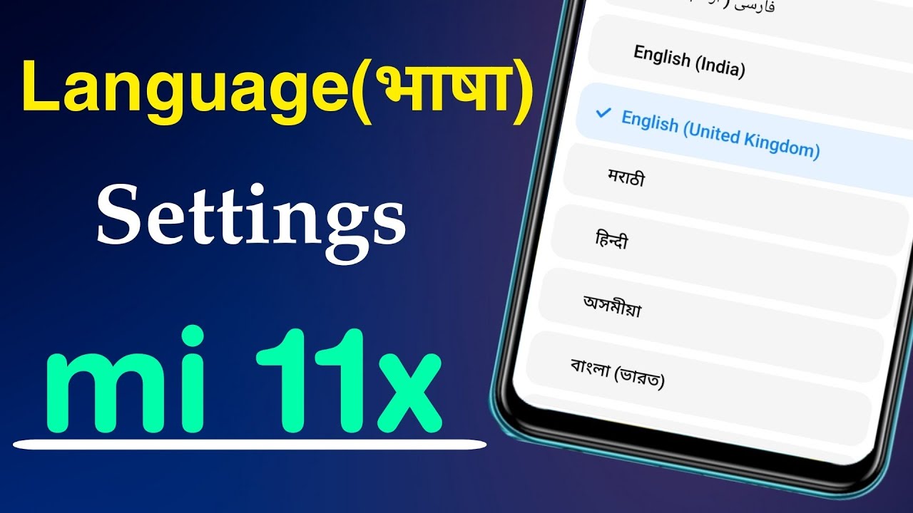 Mi 11x Phone Language Settings | How to Change Language in Mi 11x - YouTube