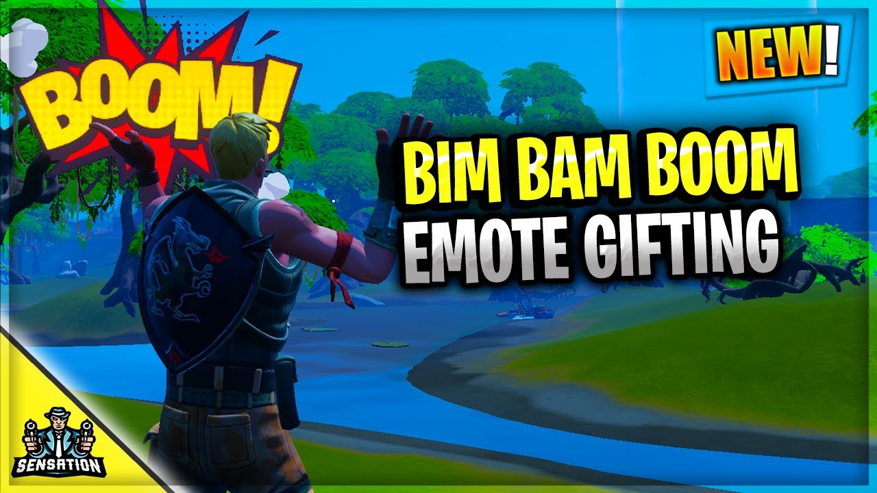GIFTING BIM BAM BOOM EMOTE REWARD IN FORTNITE - YouTube