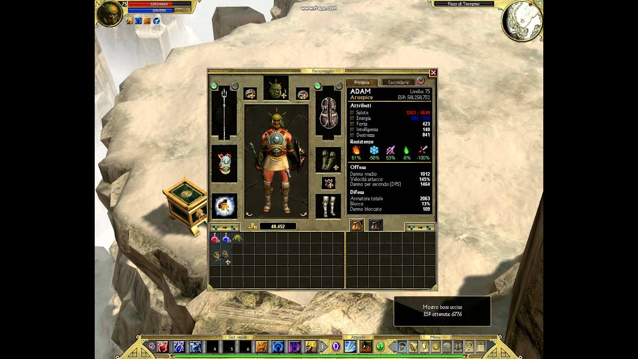 Titan quest Immortal throne -Achilles mod- (legendary BARMANU) - YouTube