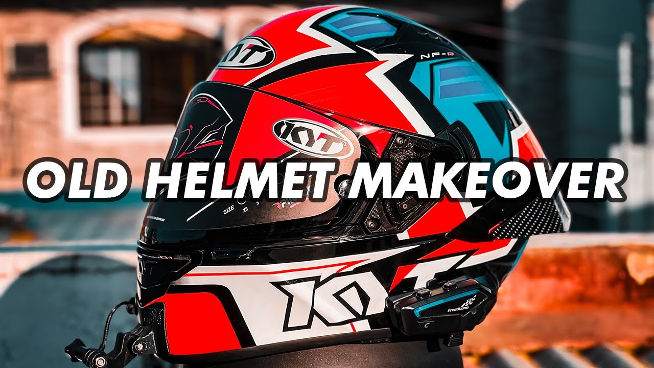 OLD HELMET MAKEOVER | KYT NFR ARTWORK - YouTube