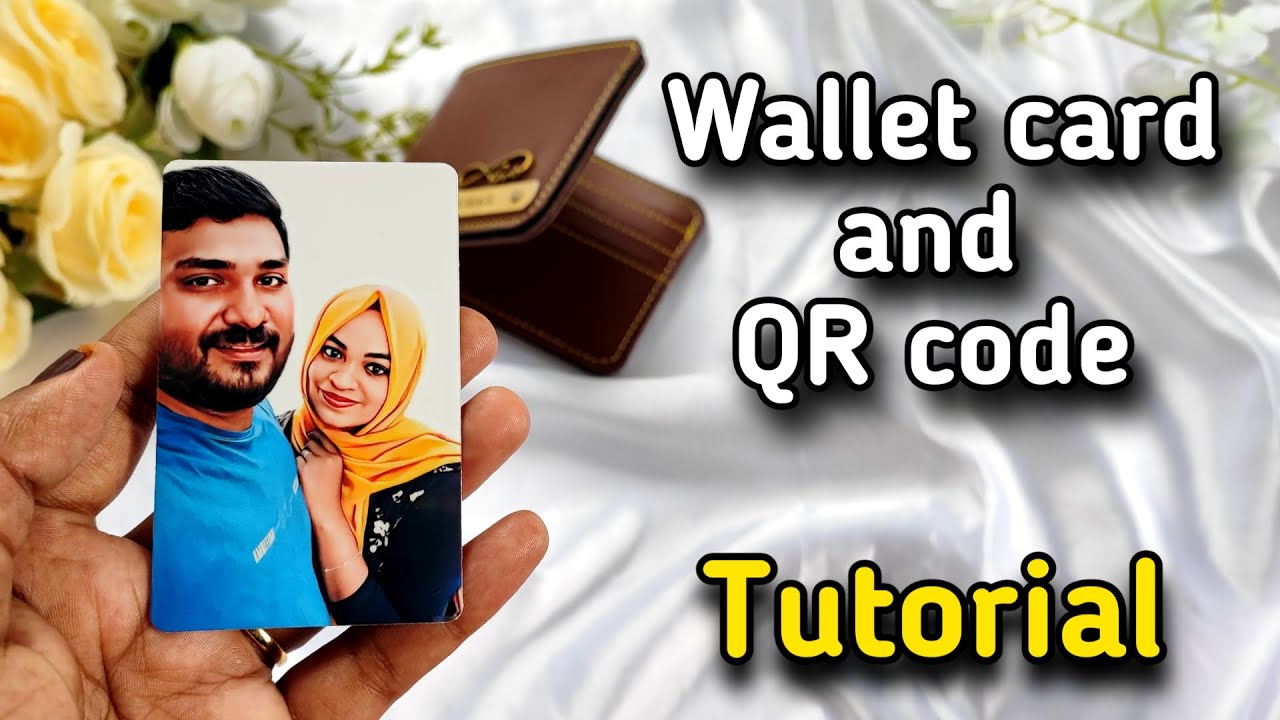 Wallet card with QR code scanner | personalized picture with caption ...