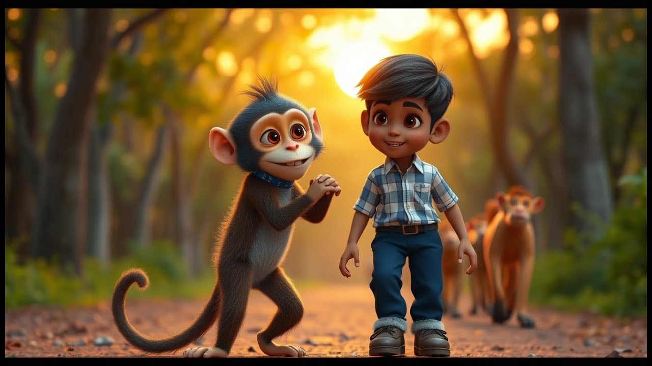Chintu saves a monkey - YouTube