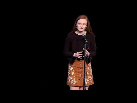 Ellie Heath reciting "[‘Often rebuked, yet always back returning ...
