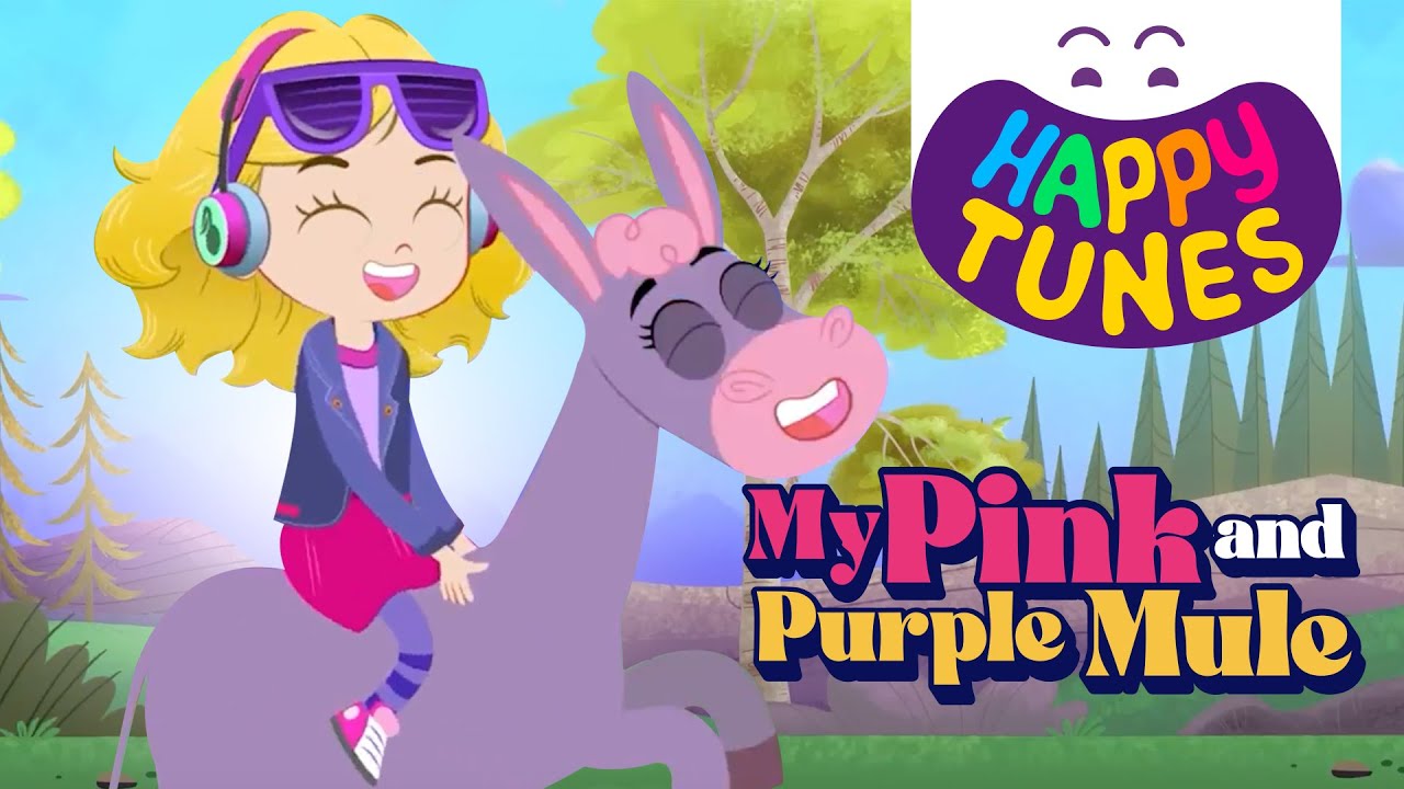 My Pink And Purple Mule, Kids Songs - Happy Tunes - YouTube
