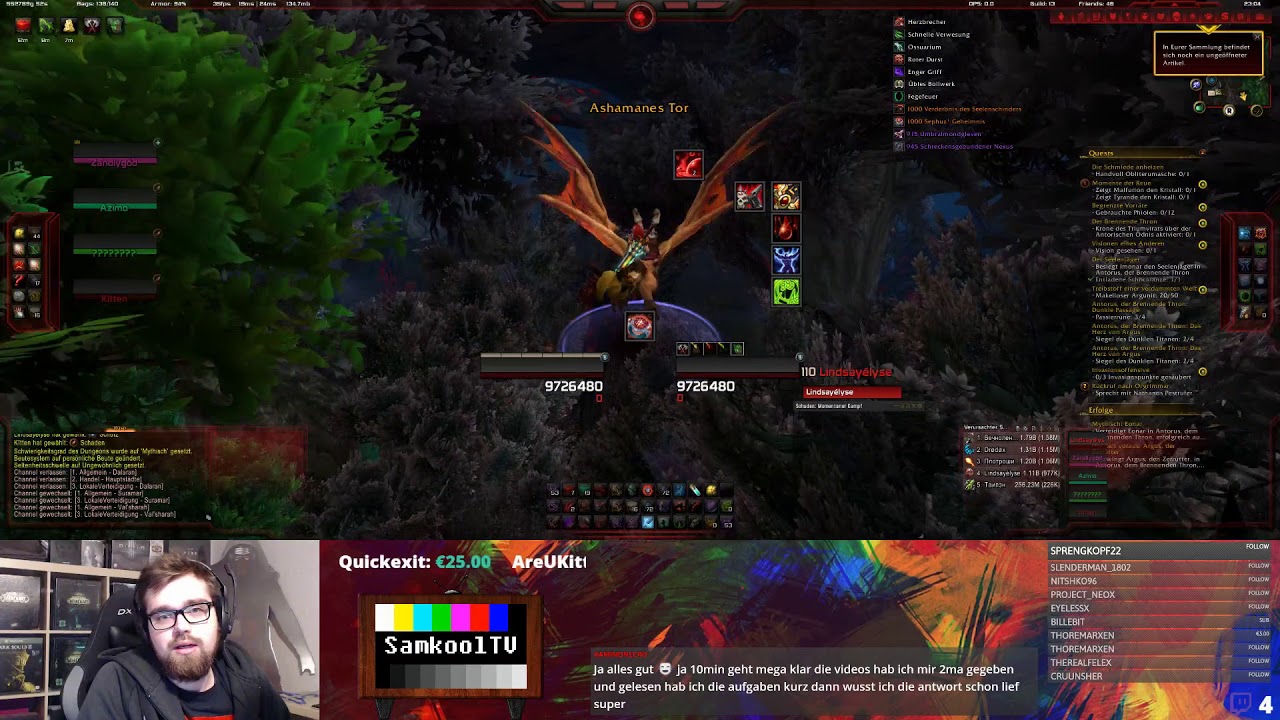 wow test stream ndi - YouTube