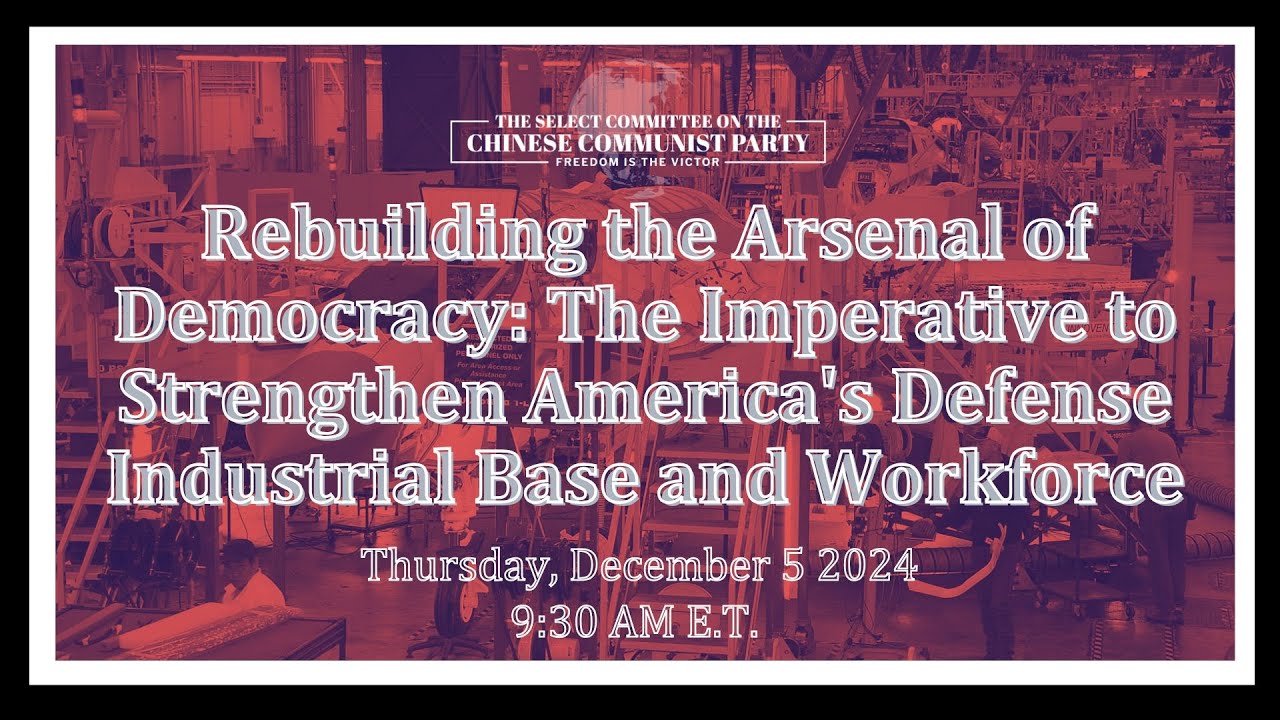 Hearing: The Imperative to Strengthen America's Defense Industrial Base ...