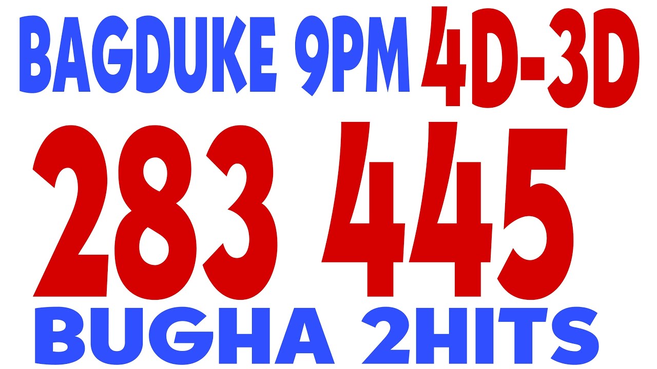 bugha-2hits-283-445-bagdukan-9pm-4d-3dlotto-youtube