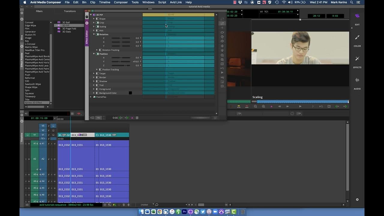 Avid tutorial: reframes and crops - YouTube