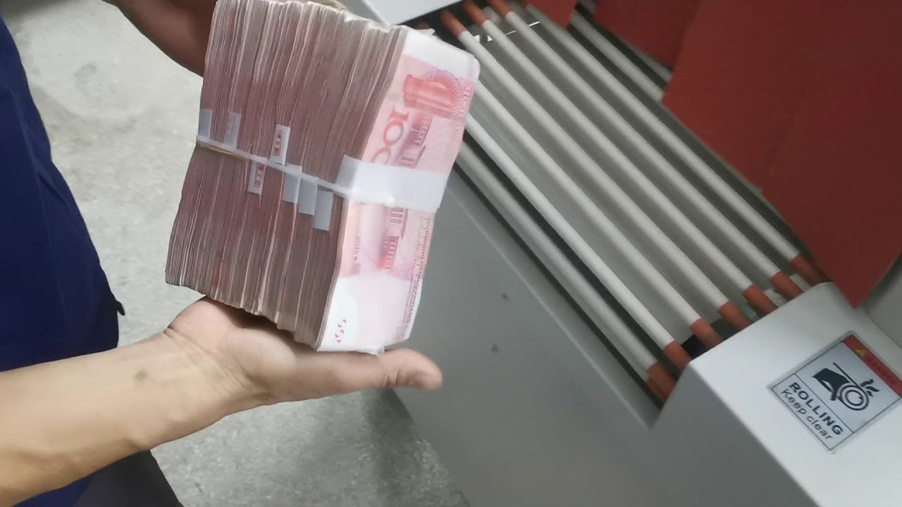 Money packing machine shrink wrapper for RMB , US dollars - YouTube