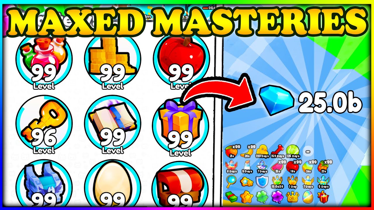 MAXED Mastery = MAXIMUM PROFIT! Pet Simulator 99 - YouTube