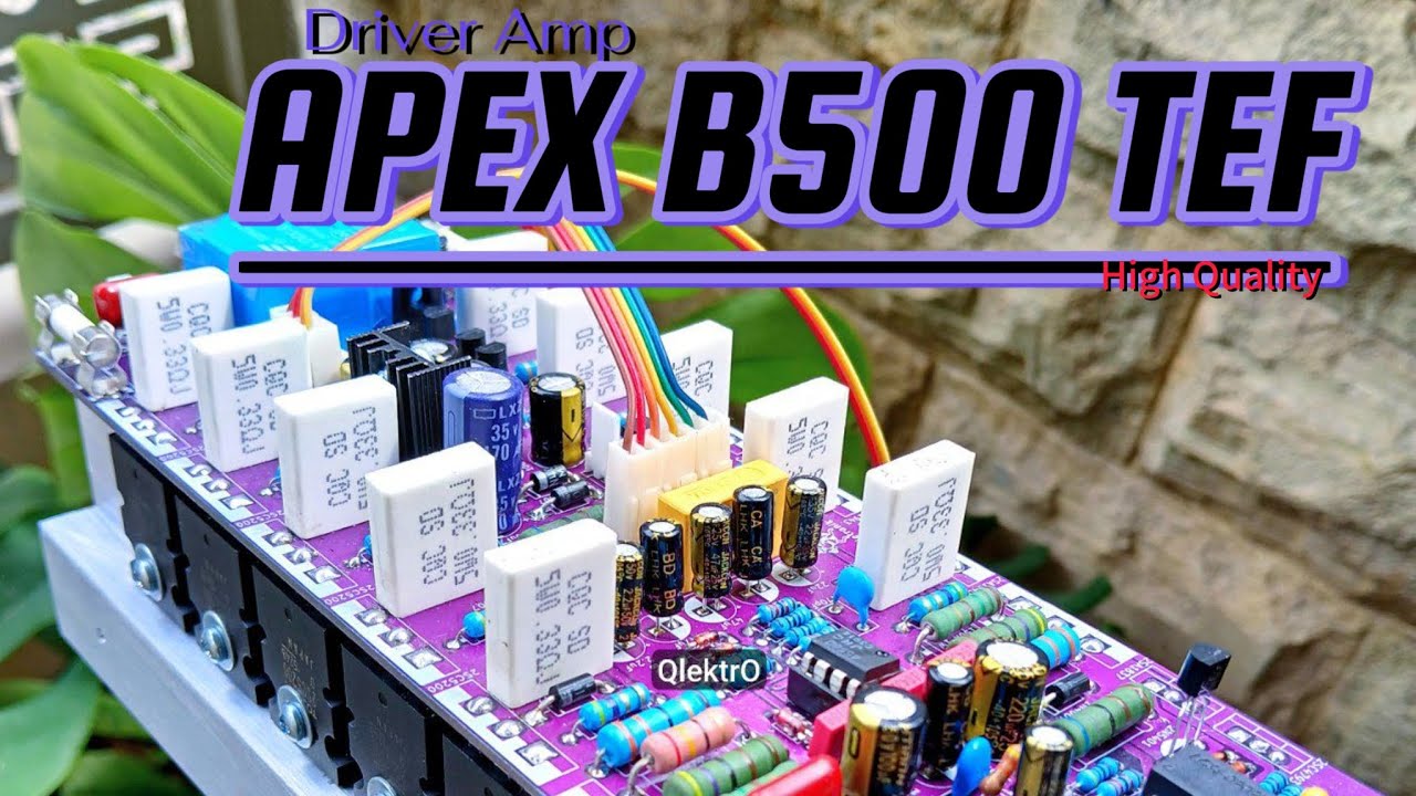 Driver Amp APEX B500 TEF 2U | Test On | APEX otw BATAM - YouTube