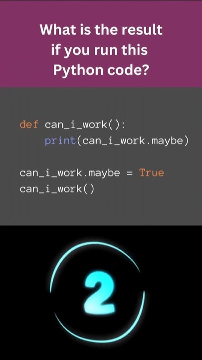 Python riddle #8 - function attribute - YouTube