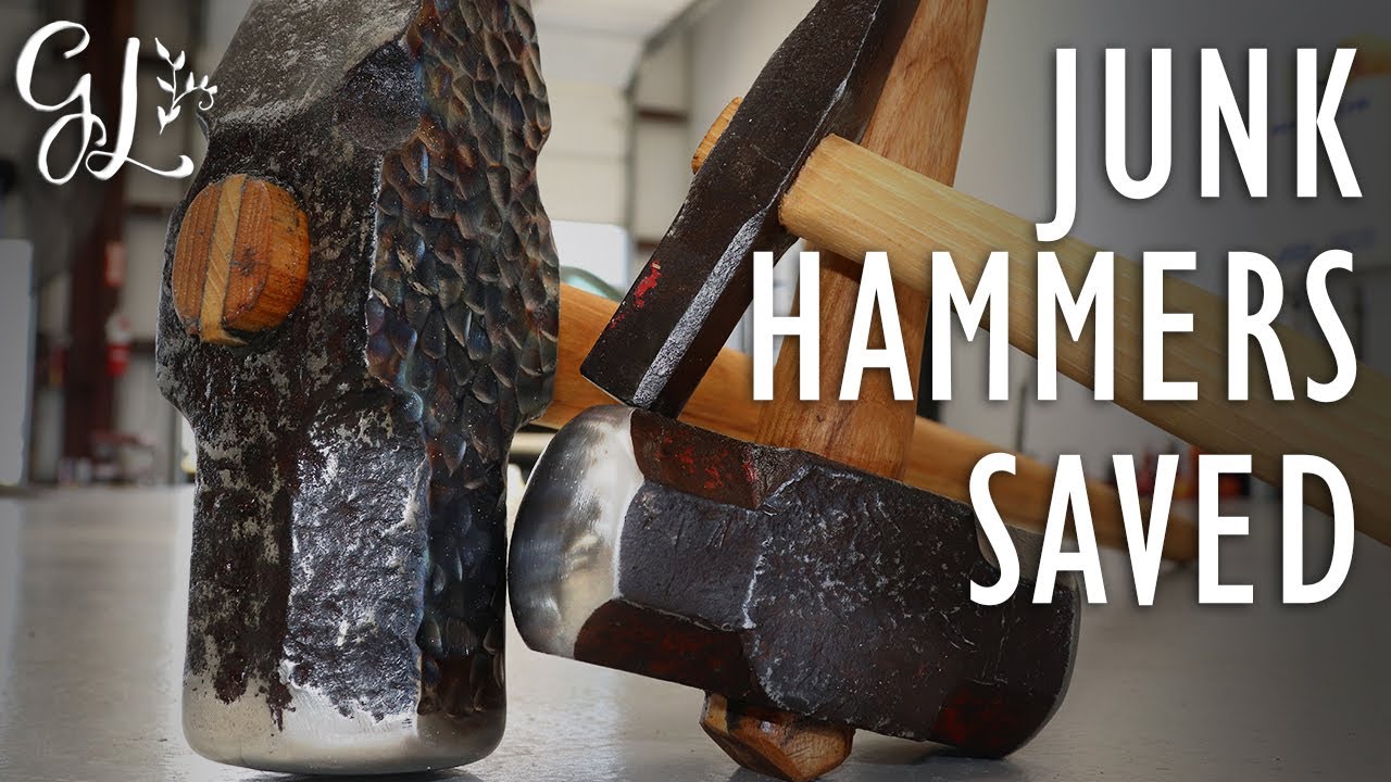 RESTORING JUNK HAMMERS FOR BLACKSMITHING. Restoring Blacksmithing Tools ...