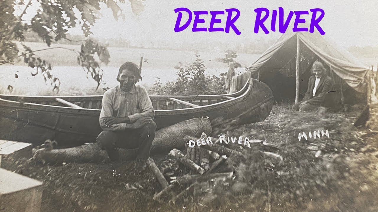 Native Americans Rare View By Deer River Minnesota Real Picture ...
