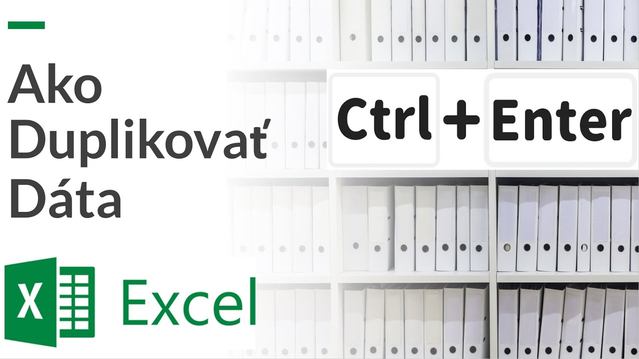Online Kurz Microsoft Excel - Ako Duplikovať Dáta v Microsoft Excel (Ctrl + Enter)? ⌨️ - YouTube