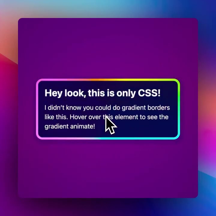 Gorgeous Animated Gradient Borders Using Only Css Youtube 9281