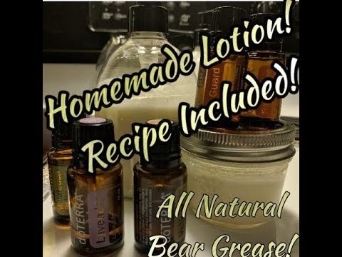 What?!?! Homemade Lotion with Bear Grease! Recipe Included! - YouTube