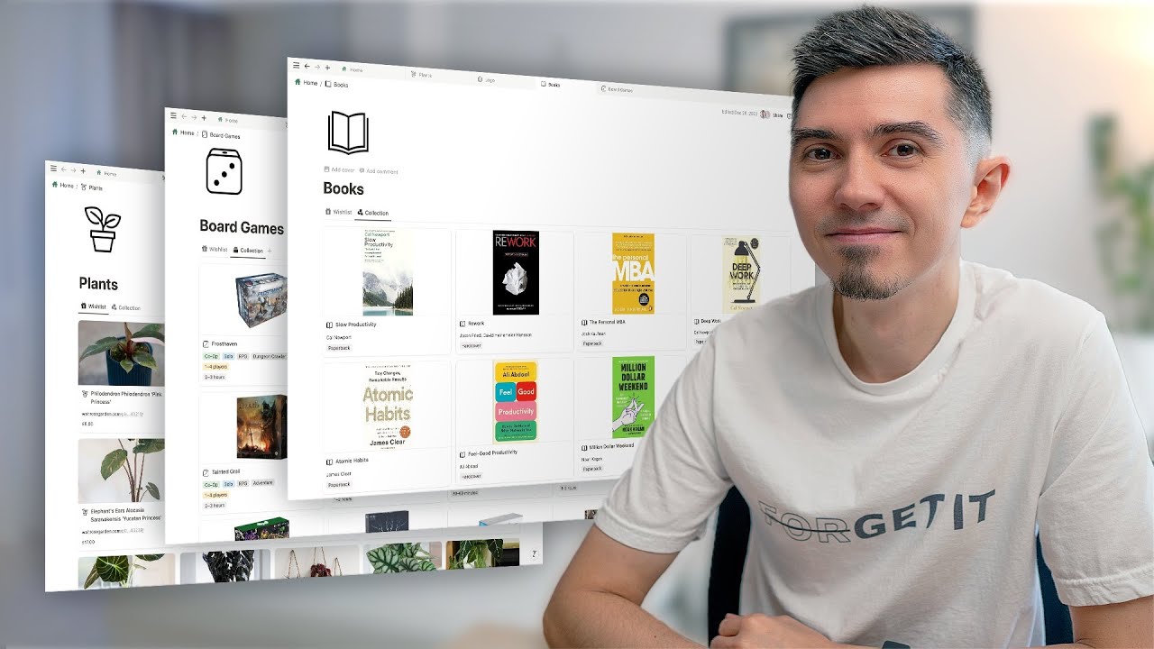 How I Organise Books, Plants, Lego, and Board Games in Notion - YouTube