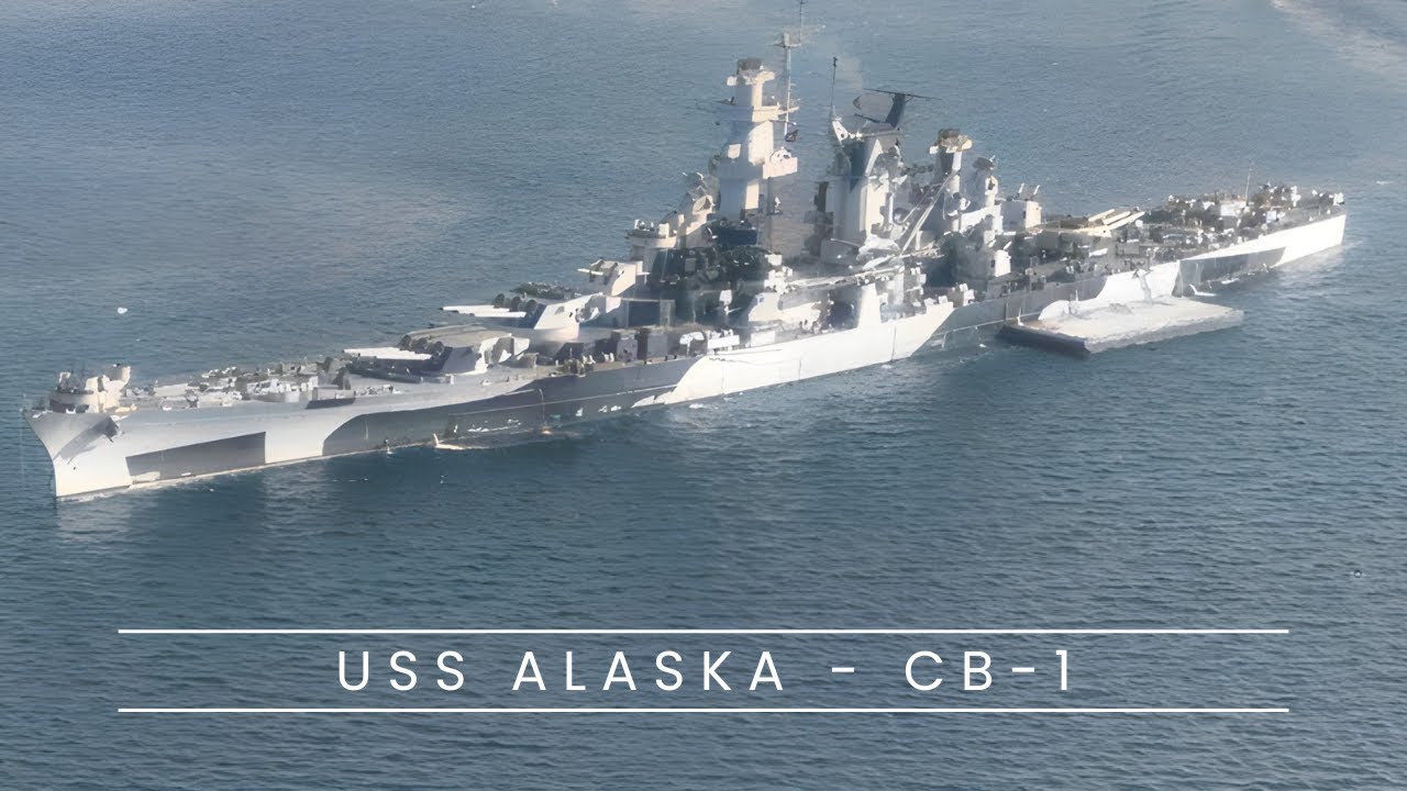 The Mighty USS Alaska: A Glimpse into WWII's Formidable Cruiser - YouTube