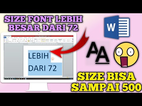 Cara Membuat Ukuran Font Lebih Dari 72 di Microsoft Word - YouTube