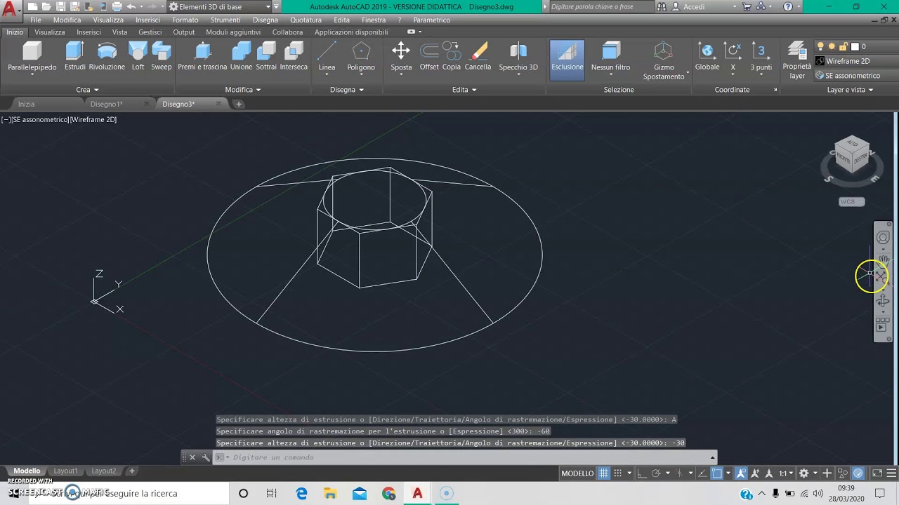 Tutorial Autocad 1 Dado 3D - YouTube