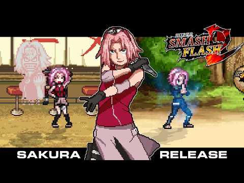 SSF2 MOD: Sakura Haruno Release! + War Outfit (Project Electro)